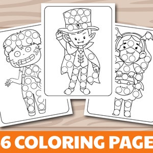 Halloween Dot Marker Printable, Dot Markers Activity, Dot Marker ...