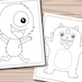 50 Cute Monster Coloring Pages for Kids, Printable Coloring Pages for ...