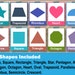 16 Shape Flash Cards, Preschool Shapes, Geometric Shapes, Learning ...