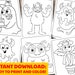 50 Cute Monster Coloring Pages for Kids, Printable Coloring Pages for ...