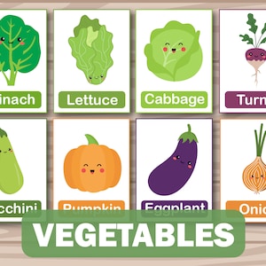 Fruits and Vegetables Bundle, Printable Learning Resources for ...