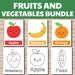 Fruits and Vegetables Bundle, Printable Learning Resources for ...