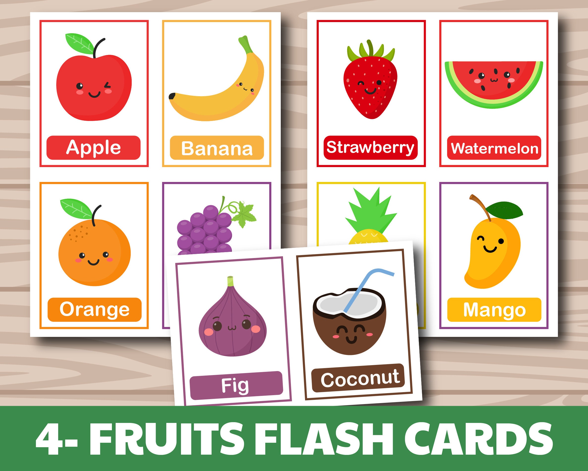 Fruits and Vegetables Bundle, Printable Learning Resources for ...