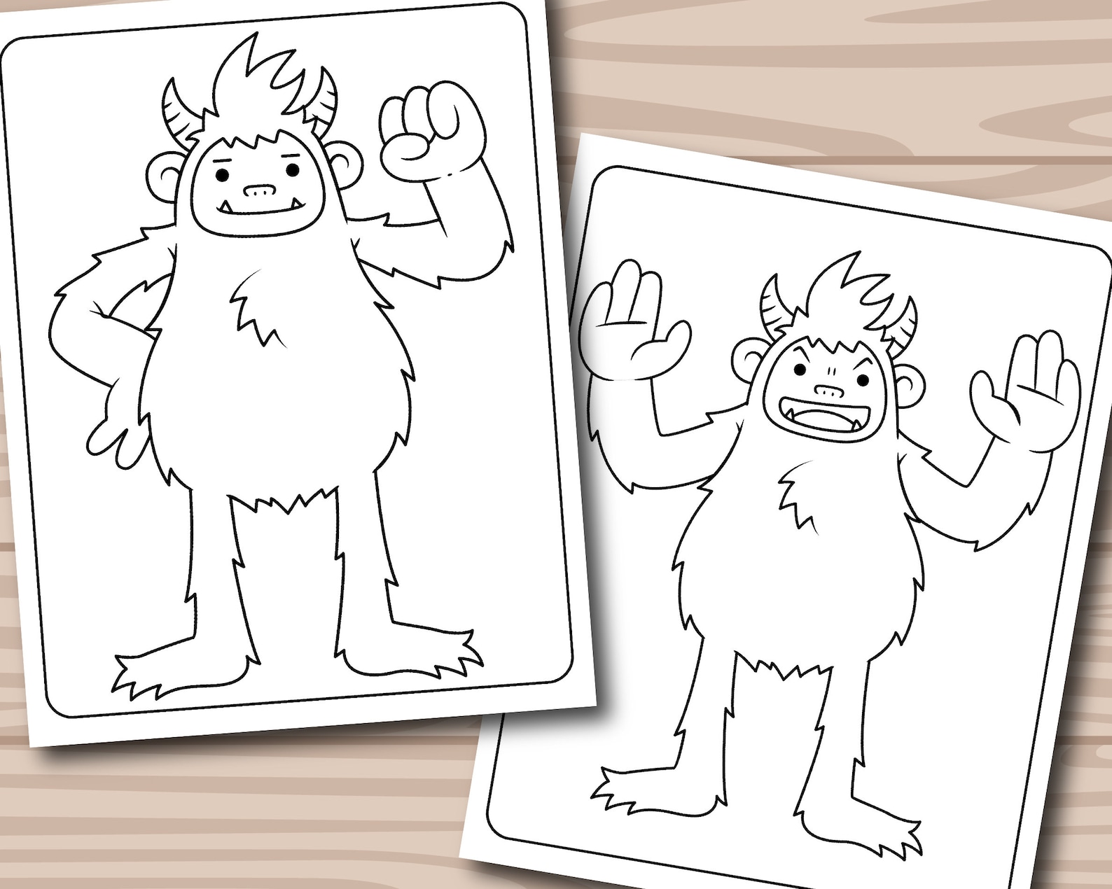 50 Cute Monster Coloring Pages for Kids, Printable Coloring Pages for ...