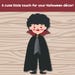 Build-a-vampire Halloween Craft for Kids, Printable Dracula Template ...