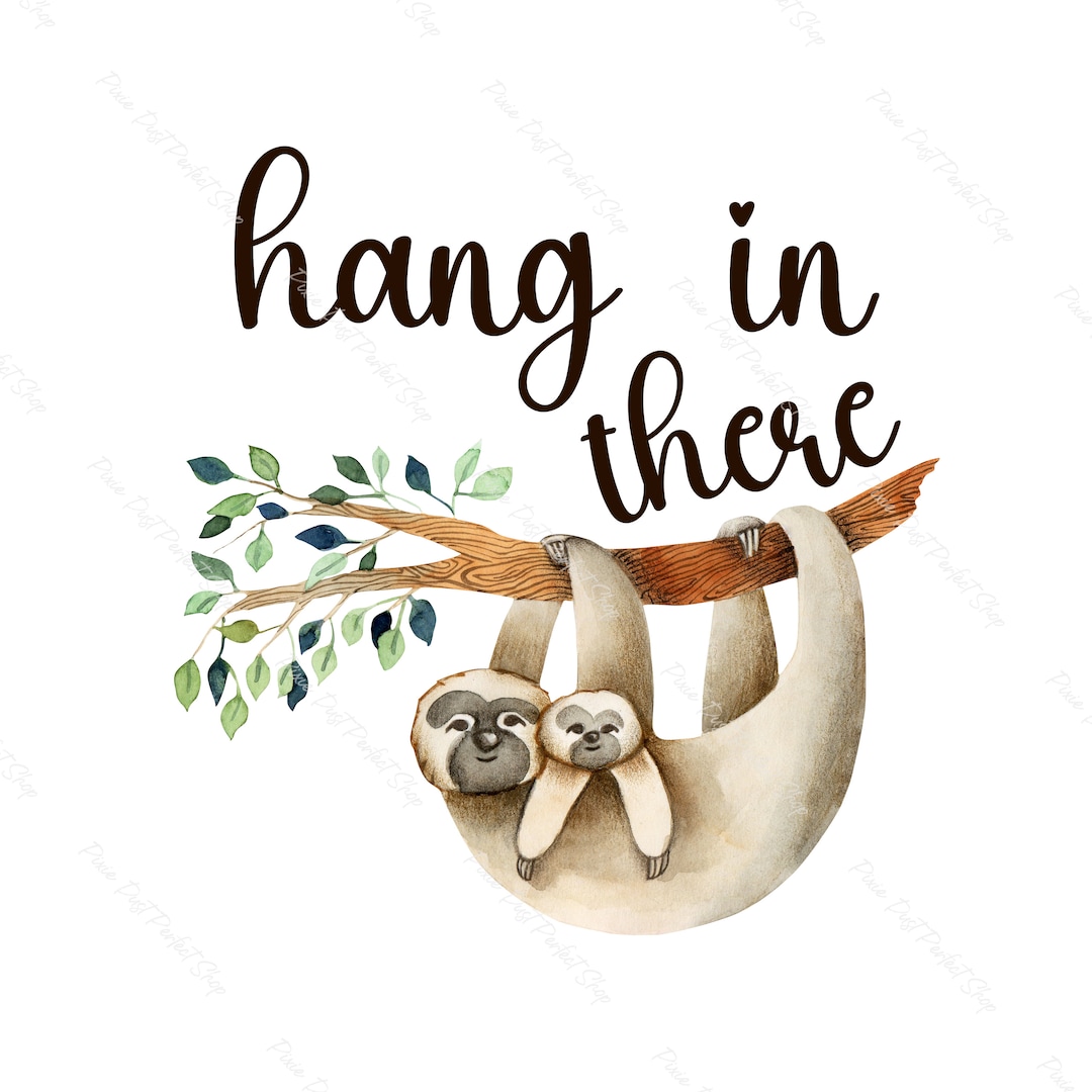 Hang in There Sloth Family, Motivational, Education, Teacher, Student ...