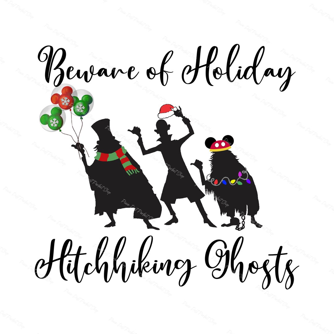 Beware of Holiday Hitchhiking Ghosts, Mouse Ears, Christmas, Haunted ...