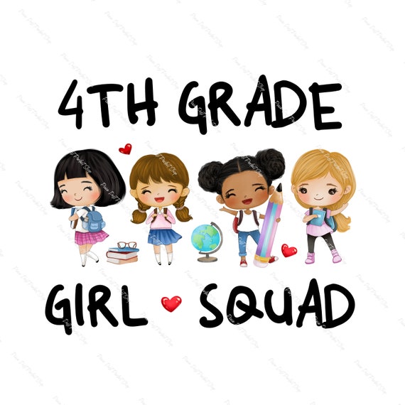 4th Grade Girl Clipart