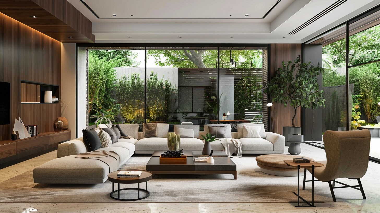 Virtual Background for Video Conferencing- Contemporary Modern Living ...