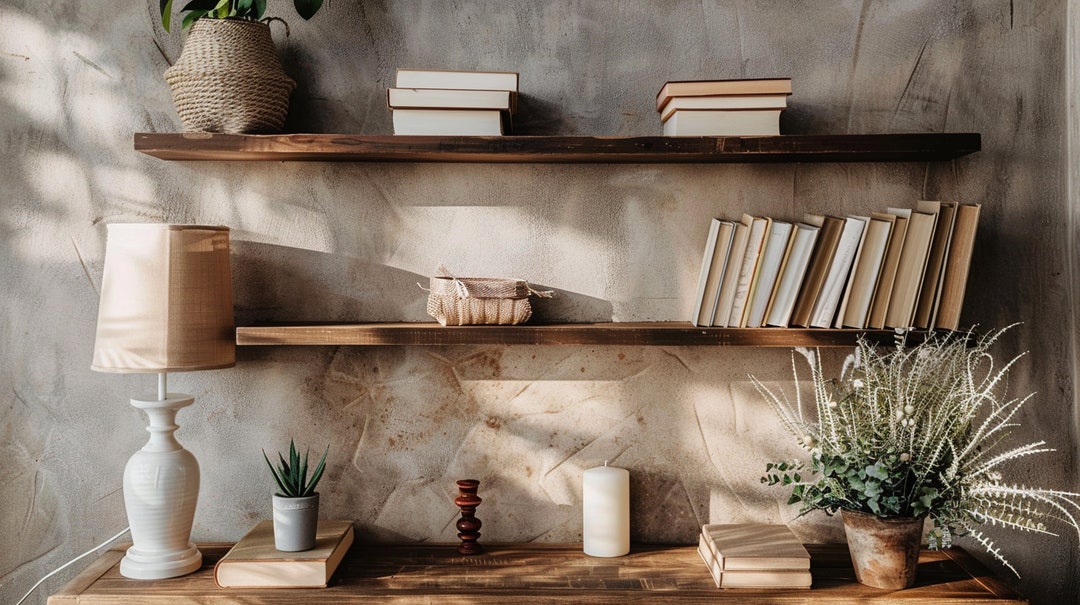 Virtual Backdrop for Online Meetings - Classy Modern Shelf Background ...