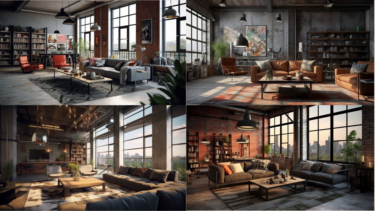 Virtual Backdrop for Online Meetings - Modern Neutral Bookshelf ...