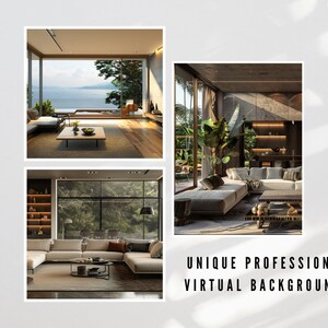 Virtual Background for Video Conferencing- Contemporary Modern Living ...