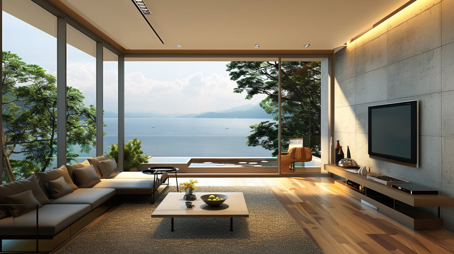 Virtual Background for Video Conferencing- Contemporary Modern Living ...