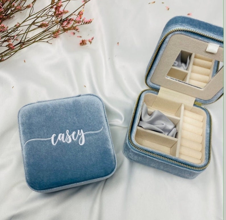 Personalized Velvet Jewelry Boxes - Etsy