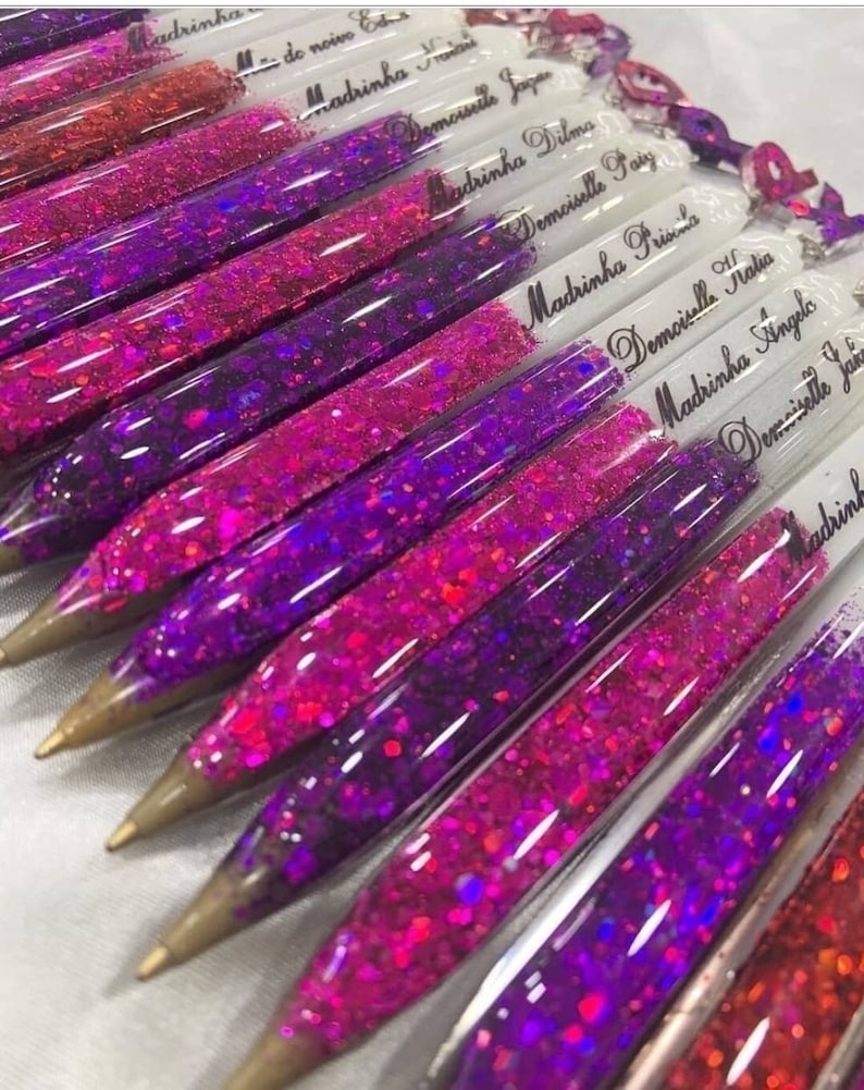 Personalized Refillable Resin Pen - Etsy
