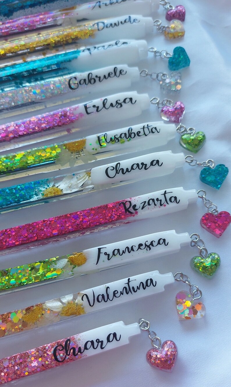 Personalized Refillable Resin Pen - Etsy
