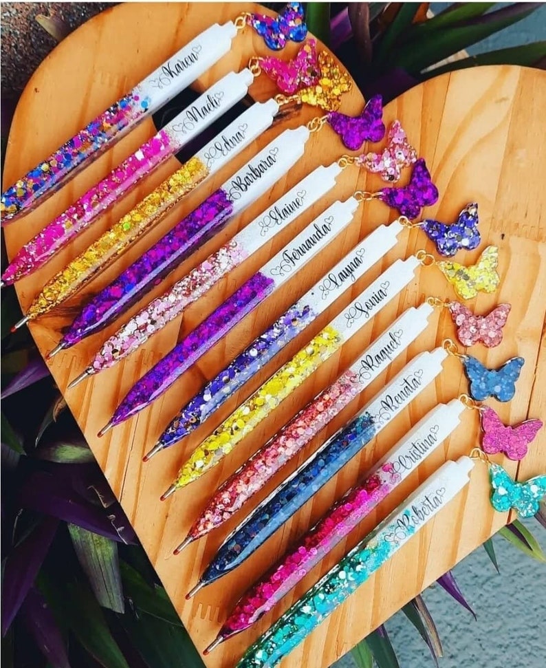 Personalized Refillable Resin Pen - Etsy
