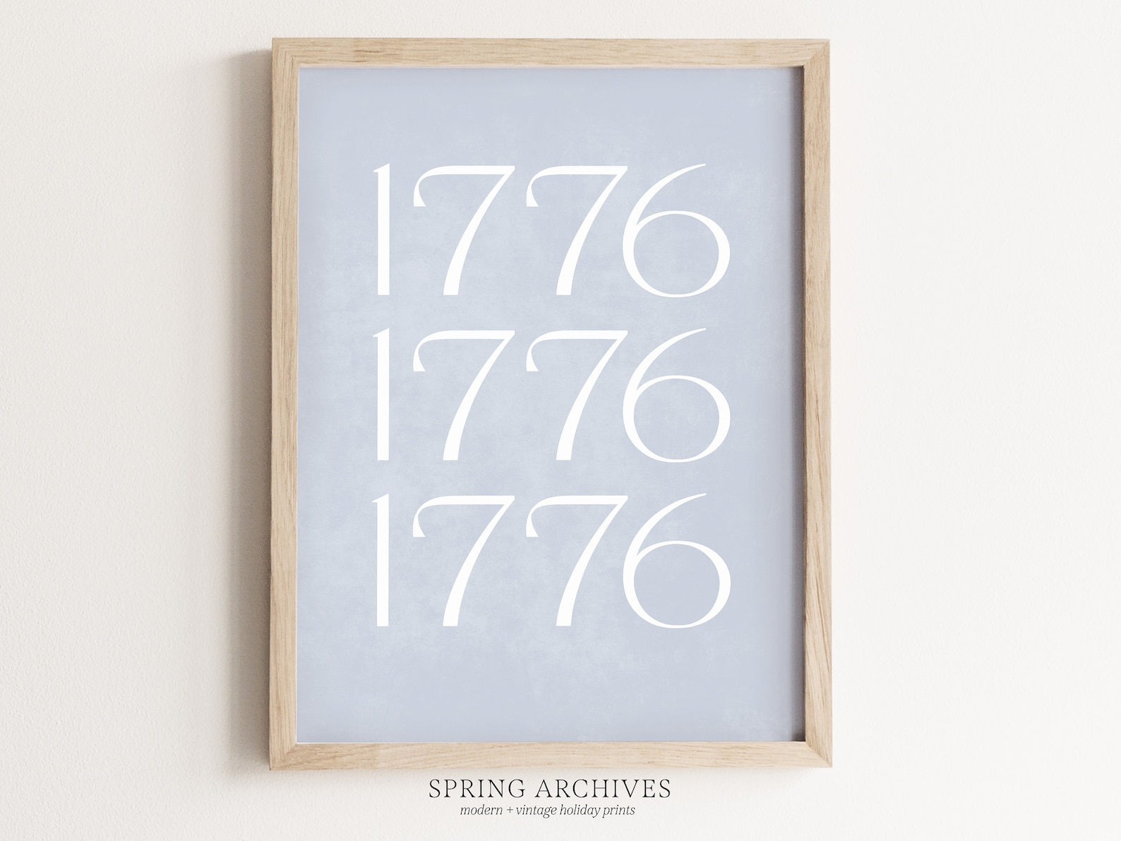 1776 Patriotic Printable Wall Art, July 4th Art Print Downloadable ...
