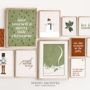 Christmas Printable Gallery Wall Art Mega Bundle, Set of 22 Xmas Art ...