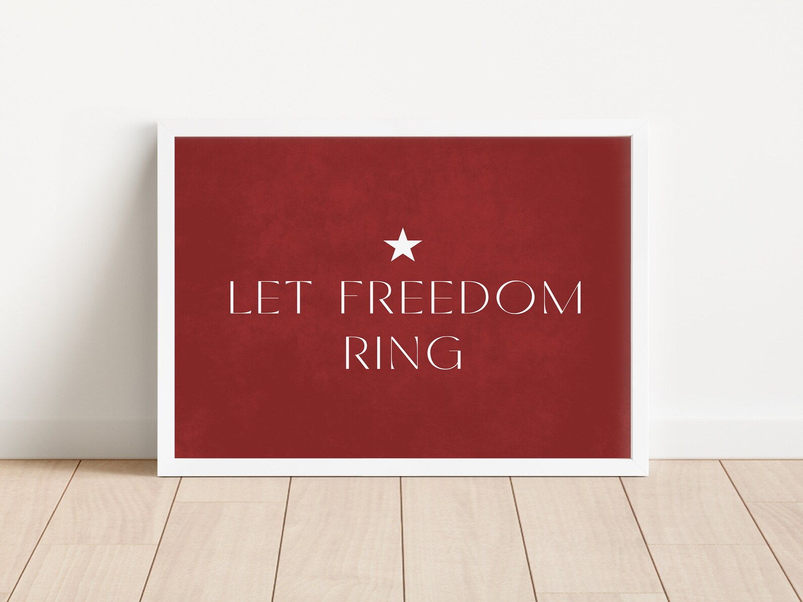 Let Freedom Ring Printable Home Decor July Fourth Print - Etsy