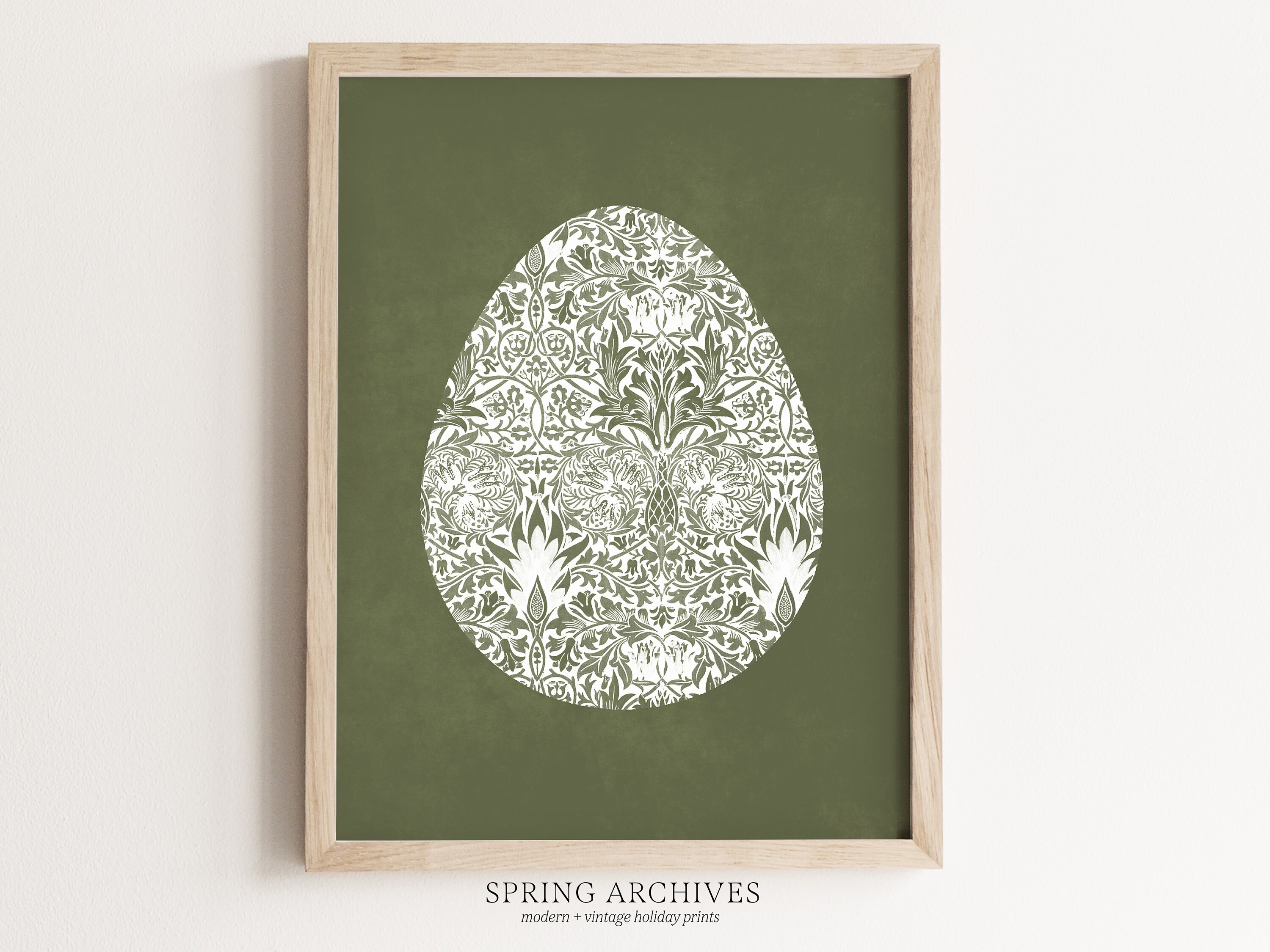 Easter 8 Printables Gallery Wall Art Bundle, Neutral April Art Prints ...