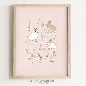 Easter 8 Printables Gallery Wall Art Set, Minimalist Spring Art Prints ...