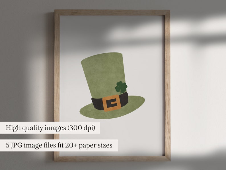 St Patricks Day Gallery Wall Bundle, Set of 16 Printables, Modern St ...