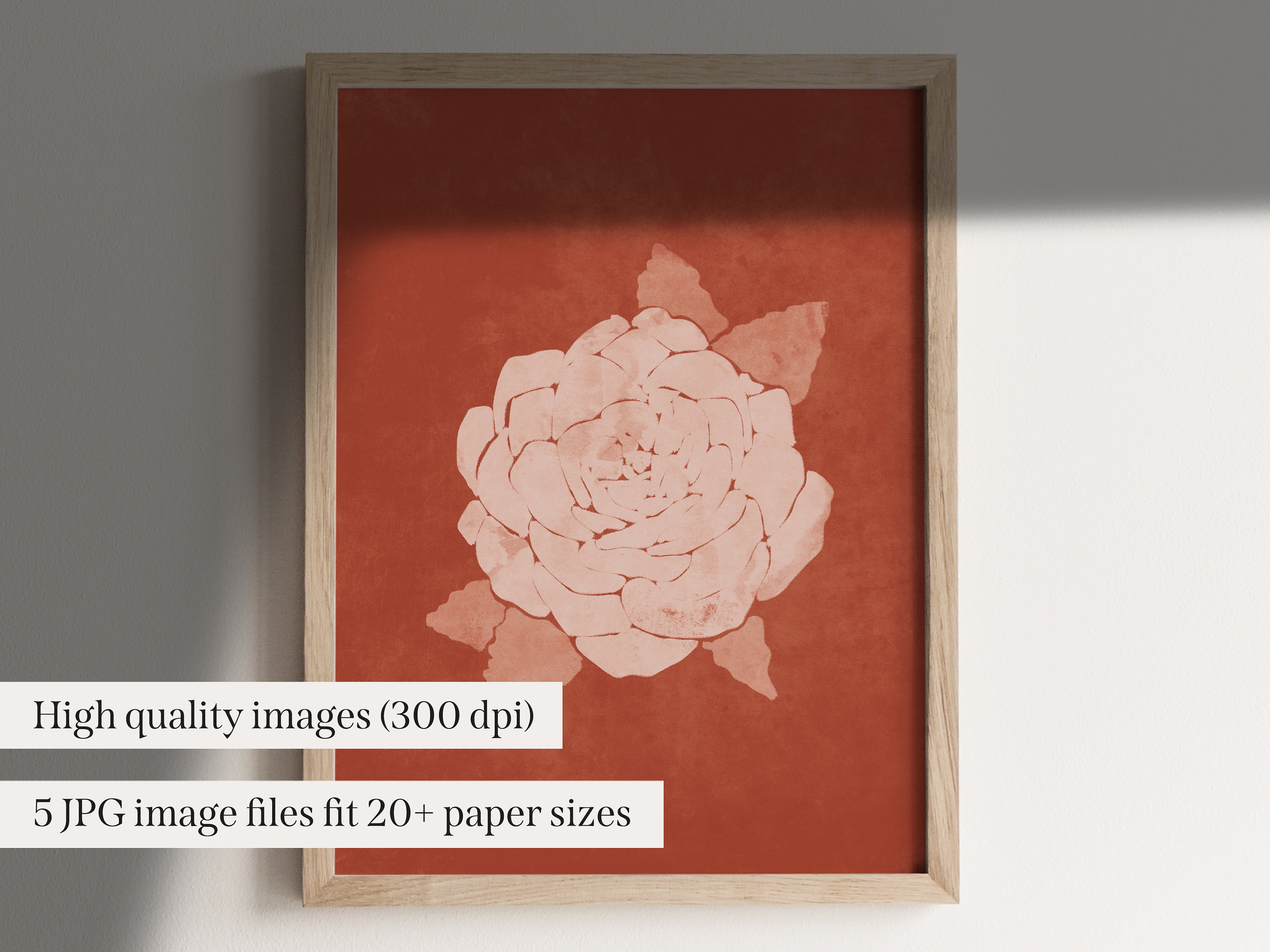 PRINTABLE Red Rose Art Print Valentines Day Wall Art - Etsy