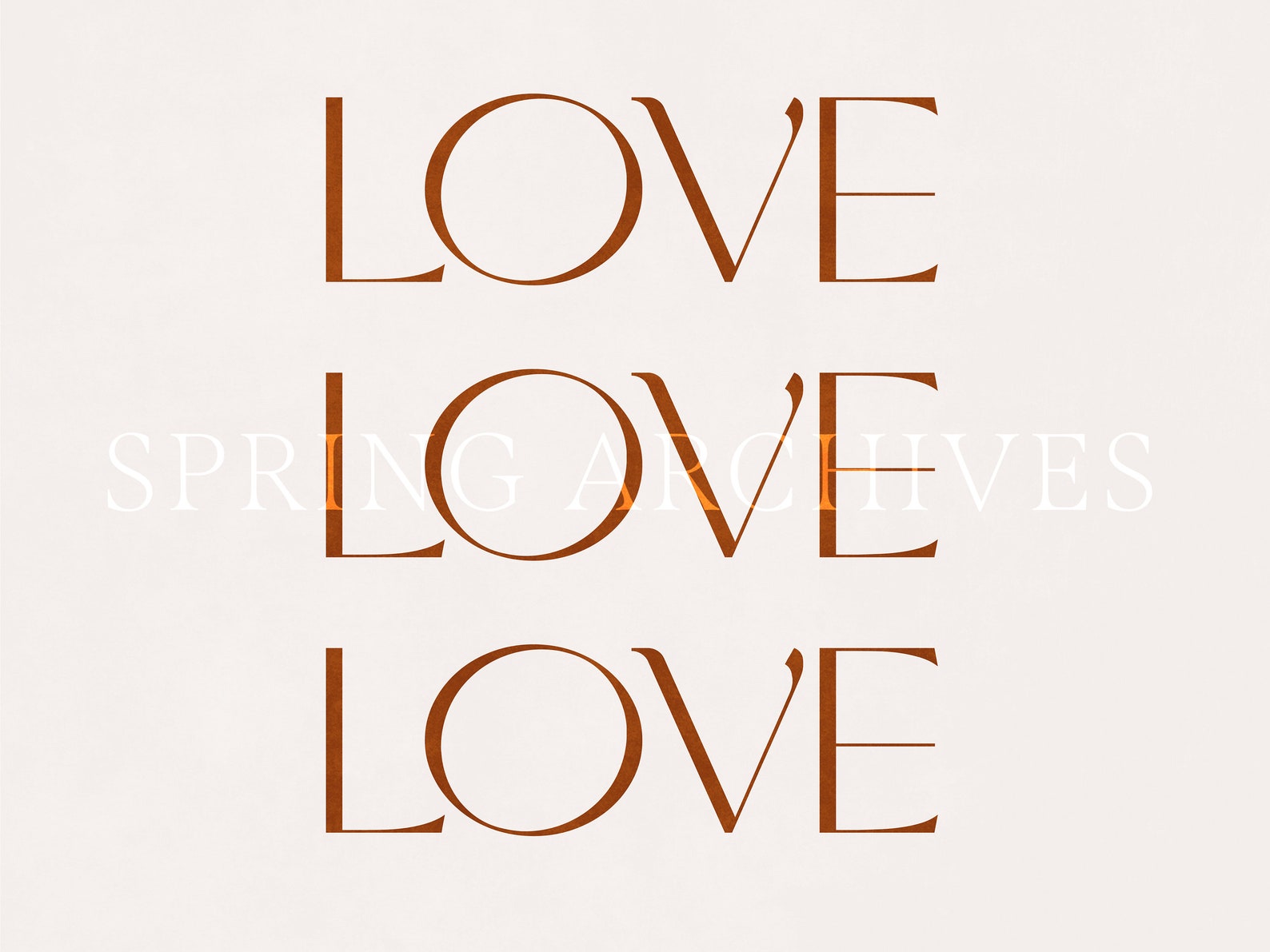 PRINTABLE Love Word Print Valentines Day Art Prints Neutral | Etsy