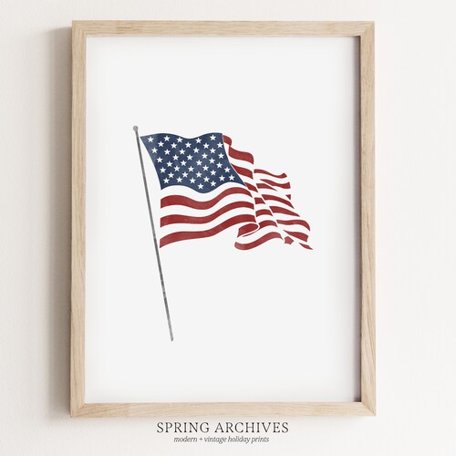 Pledge of Allegiance Print 4th of July Memorial Day - Etsy