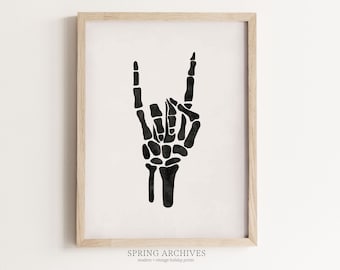 Skeleton Hands PNG Rock on Rock Star PNG - Etsy