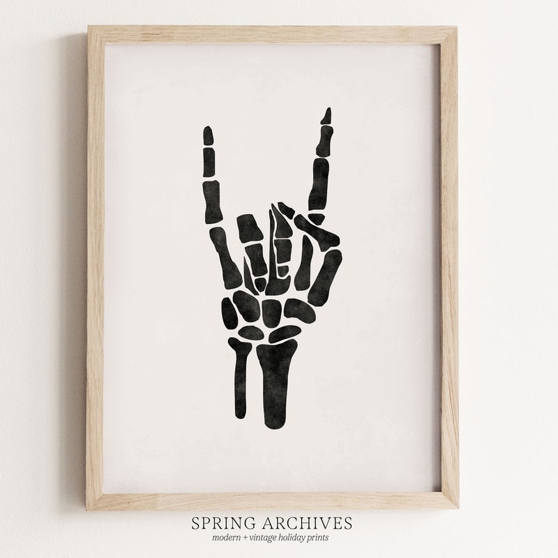 Skeleton Poster - Etsy