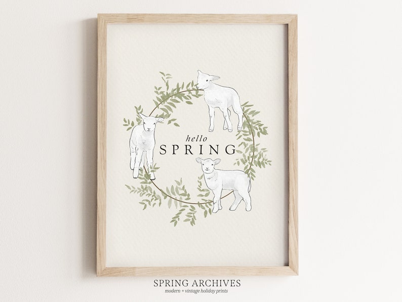 Spring Printable Wall Art Set of 11, May Home Decor, Neutral Gallery ...