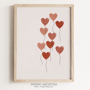 Valentines Day 8 Printables Gallery Wall Art Set, Modern Galentines ...