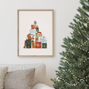 Christmas 12 Printables Gallery Wall Art Set, Minimalist Xmas Art ...