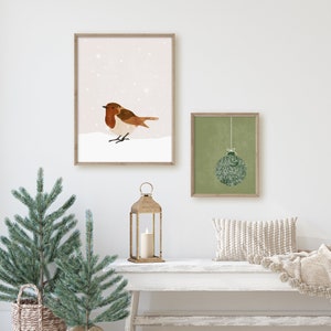 Christmas 12 Printables Gallery Wall Art Set, Minimalist Xmas Art ...