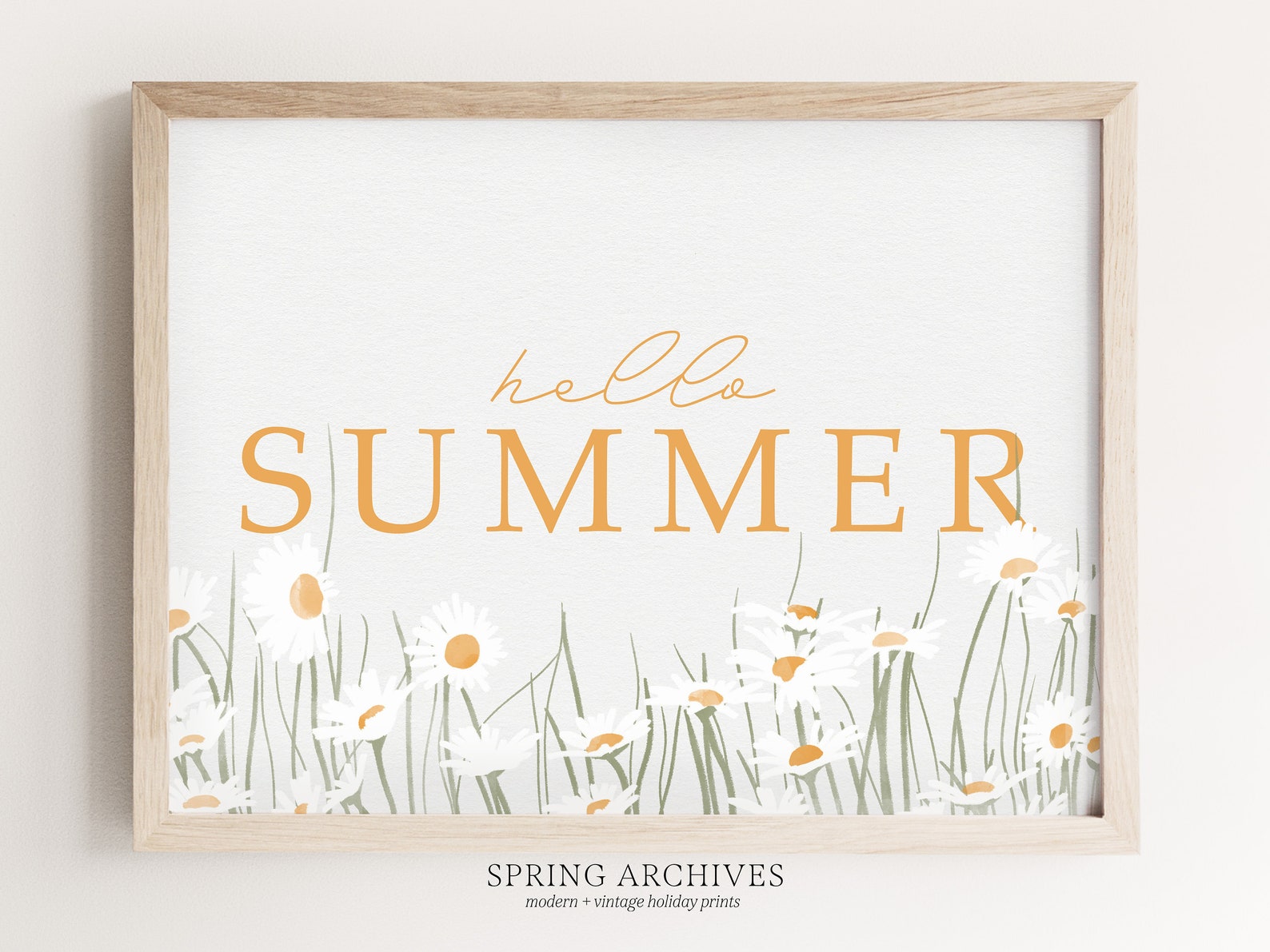 Summer Printable Wall Art Bundle, Gallery Set of 8 Art Prints, Nature ...