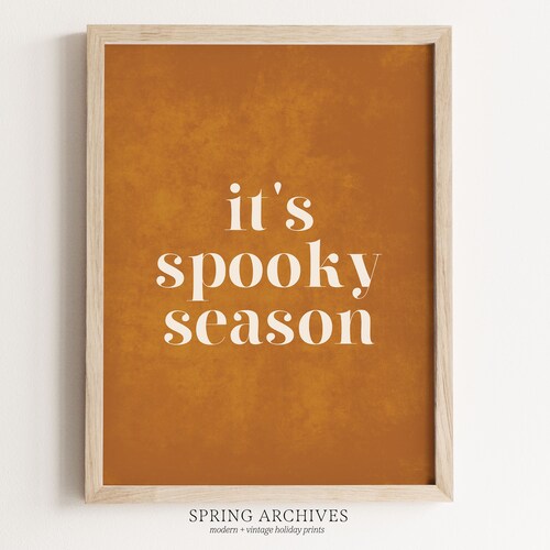Spooky Season Printable Wall Art Halloween Art Digital - Etsy