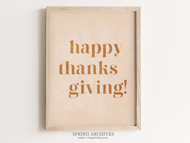 Thanksgiving Printable Gallery Wall Art Bundle, Set of 9 Print at Home ...