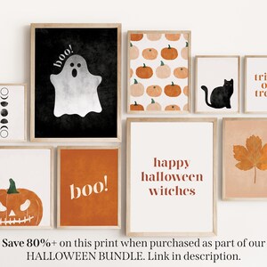 Halloween Pumpkin Printable Art Print, Jack O Lantern Wall Art Instant ...