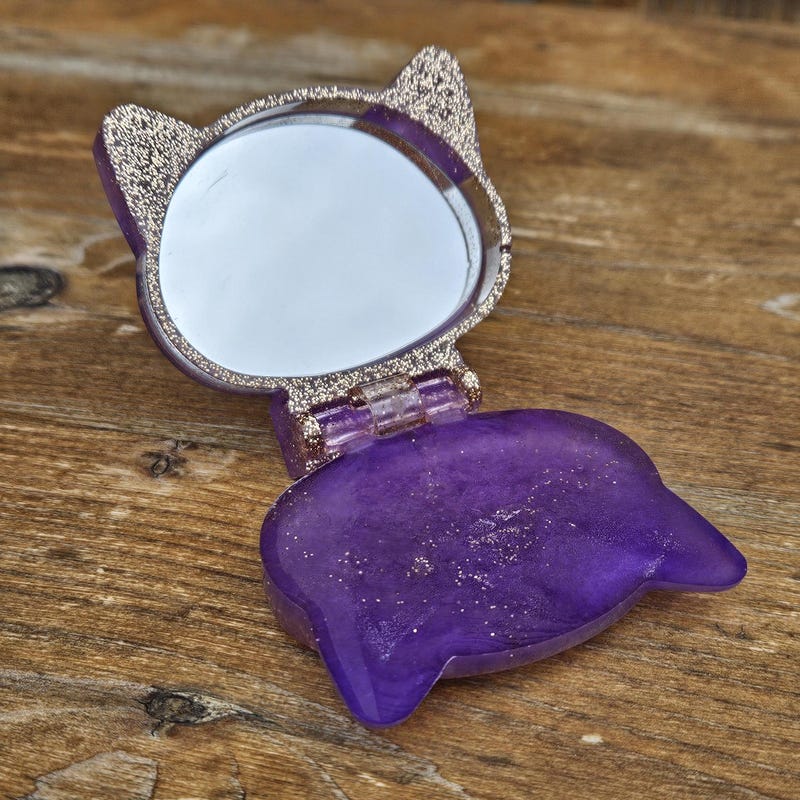 Cat Compact Mirror - Etsy