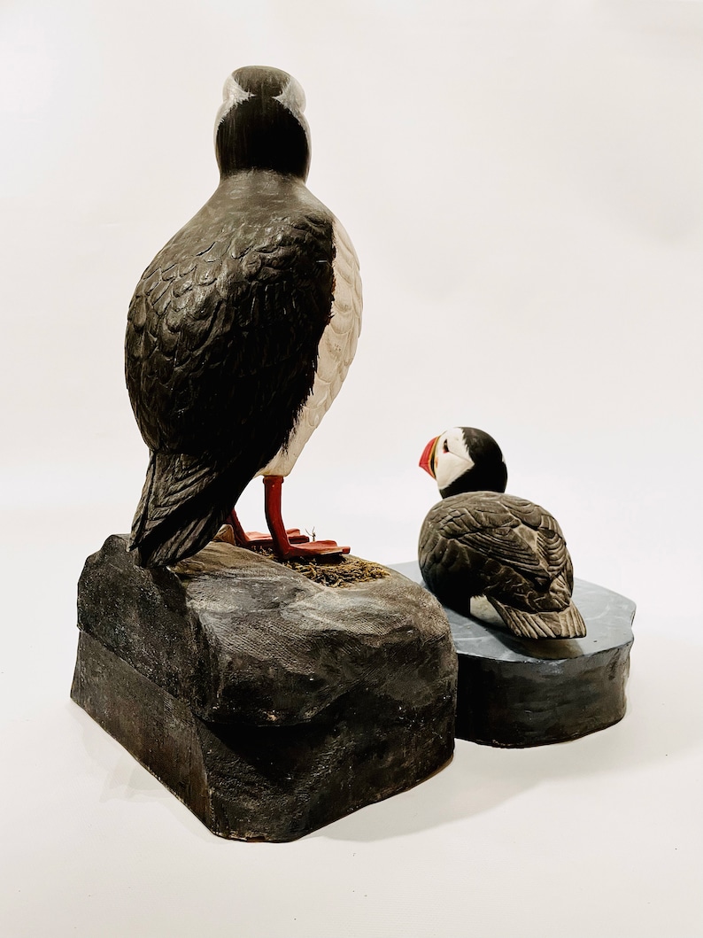 Atlantic Puffin - Realistic Wood Carving of a Wood Duck Decoy - Etsy