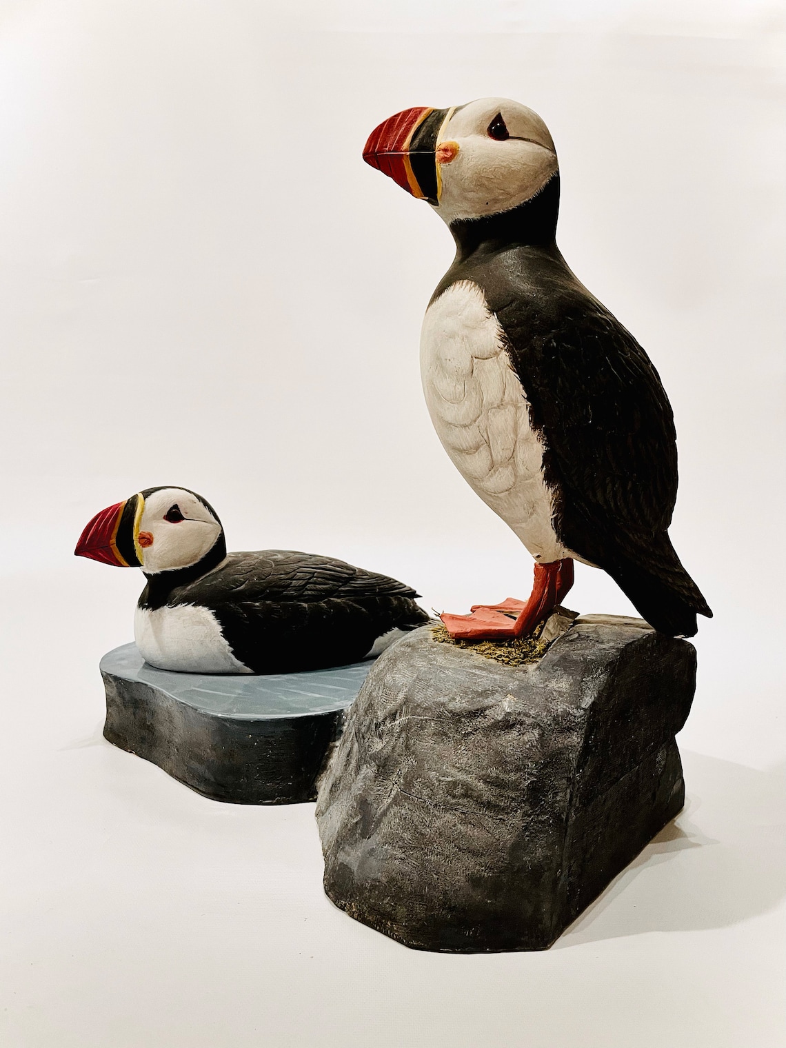 Atlantic Puffin - Realistic Wood Carving of a Wood Duck Decoy - Etsy