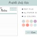 Printable Daily Notes, Print at Home College Student Lined Note Taking ...