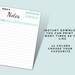 Printable Daily Notes, Print at Home College Student Lined Note Taking ...