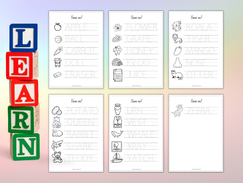 Printable DIY Toddler Binder Book| Learning Book| Educational| Kids ...