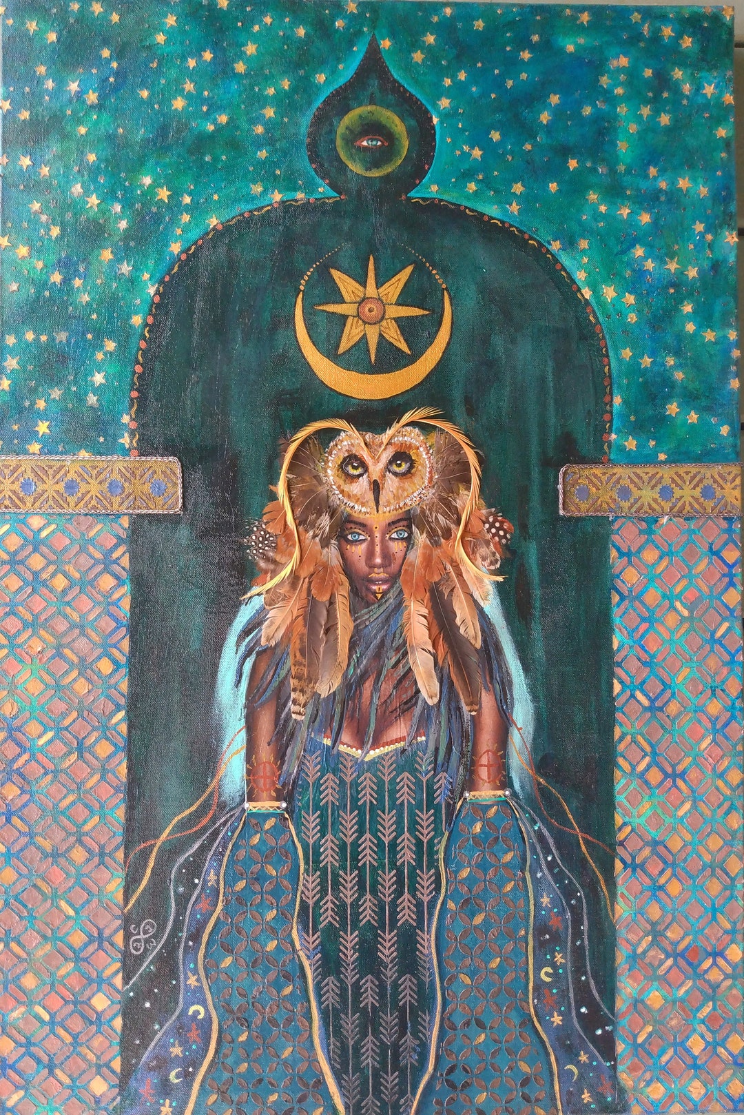 Original Painting "goddess Inanna by Casey Weston Studios. Original ...
