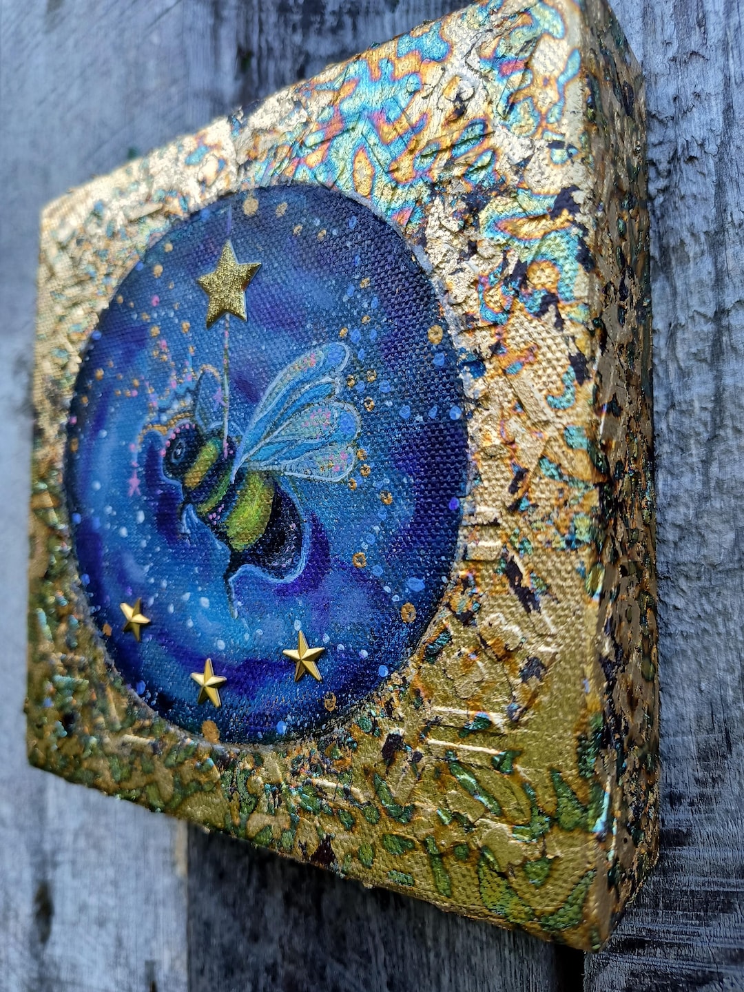 Original Mixed Media Painting. "queen Bee" - Etsy