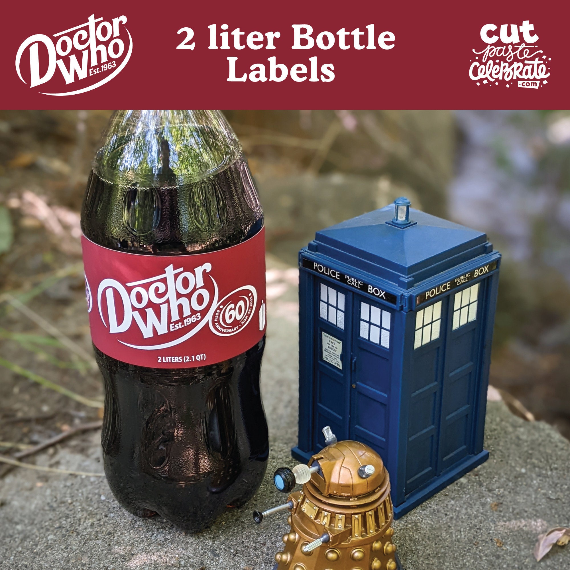 Printable Doctor Who 2-liter Bottle Labels - Perfect for Celebrating ...