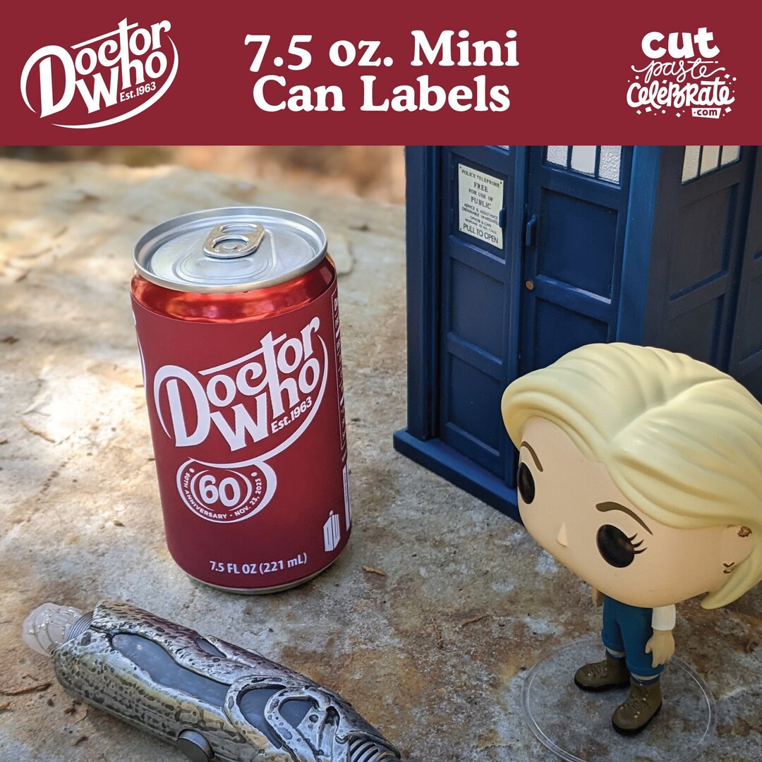 Printable Doctor Who 7.5 Oz. Mini Can Labels - Perfect for Celebrating ...